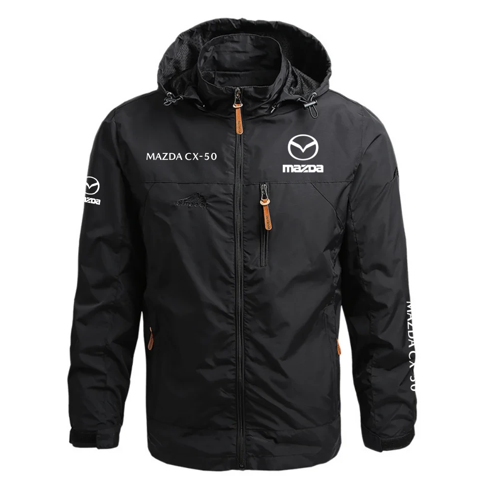Mazda CX-50 Waterproof Outdoor Jacket Detachable Hood Windbreaker ...